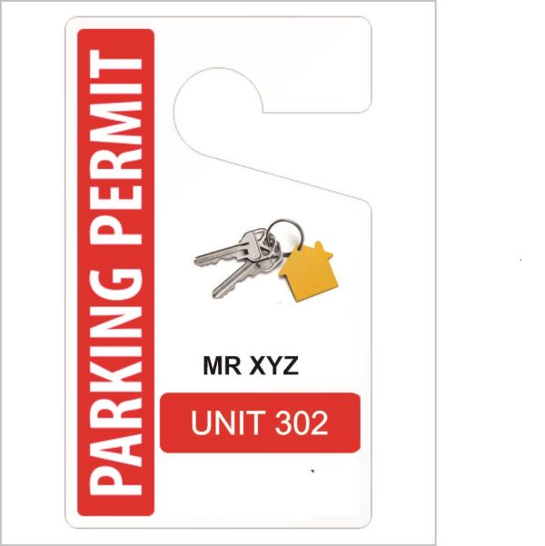 Custom Printed Parking Permit Tags Vancouver Canada