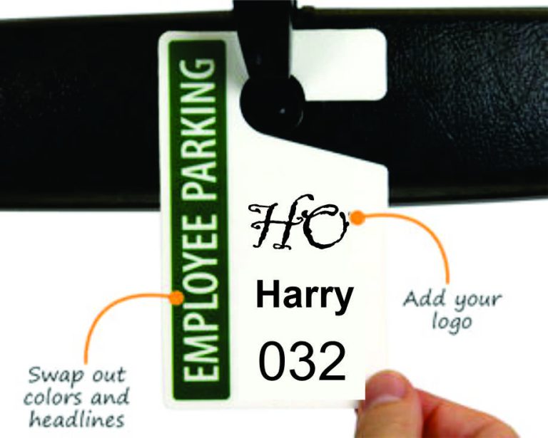 Custom Printed Parking Permit Tags Vancouver Canada